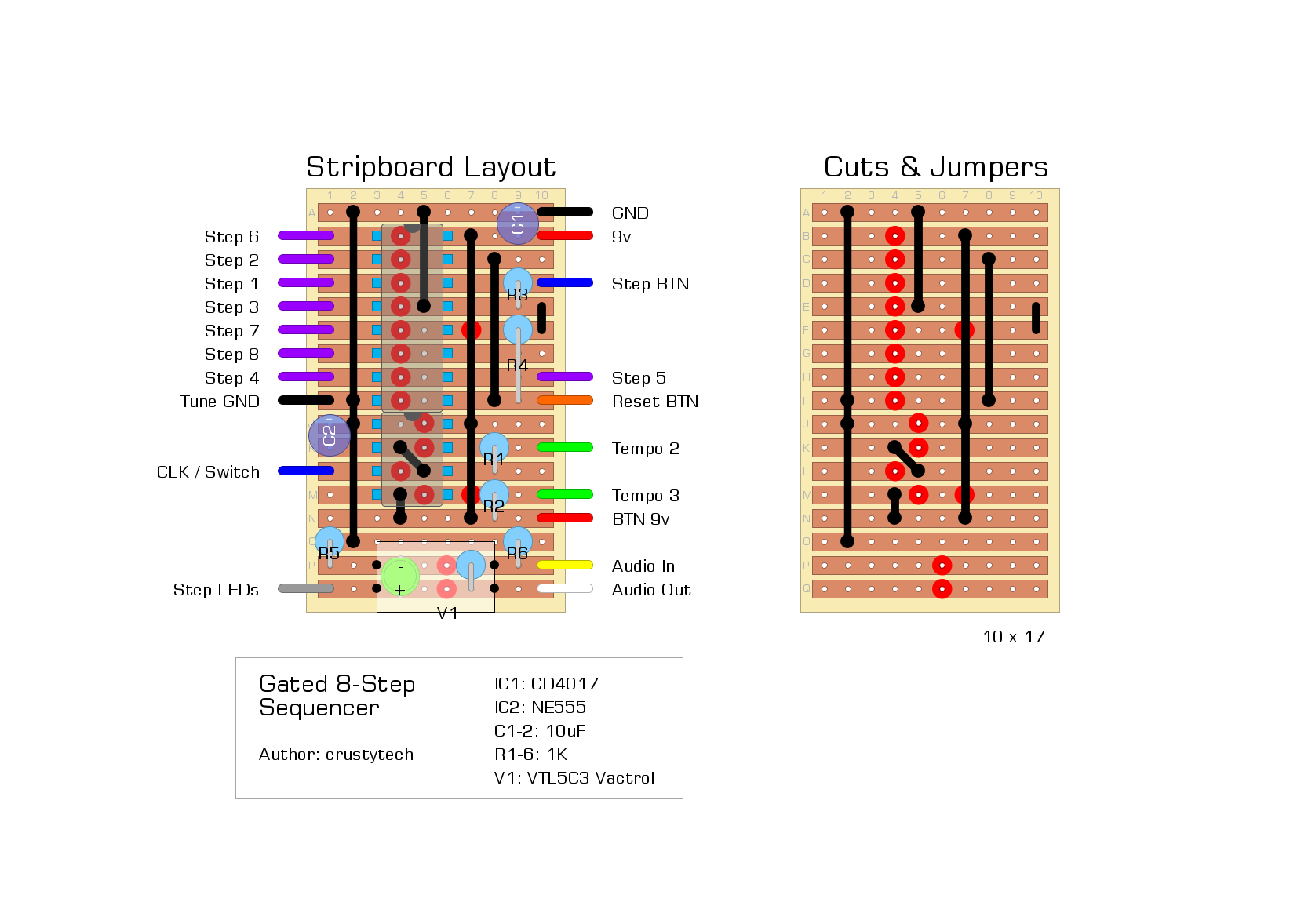 Easy DIY Gated (Step-Muting) 8-Step Sequencer – Crusty Tech
